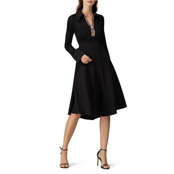 Ellery | Dresses | Ellery Calabasas Zip Up Panel Dress In Black | Poshmark